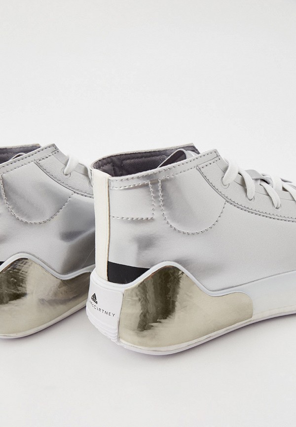 Кеды adidas by Stella McCartney aSMC Treino Mid Met, цвет: серебряный ...