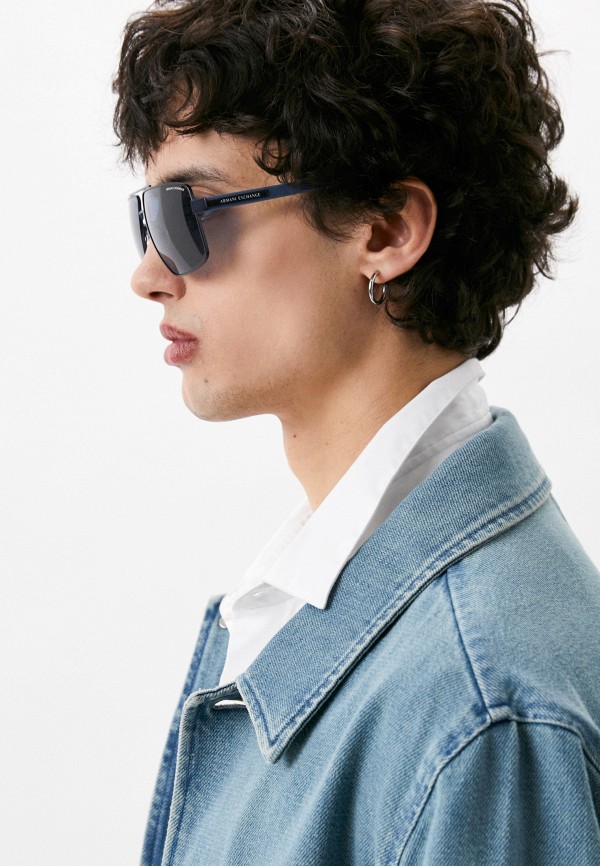 Очки солнцезащитные Armani Exchange AX2037S 609580, цвет: синий ...