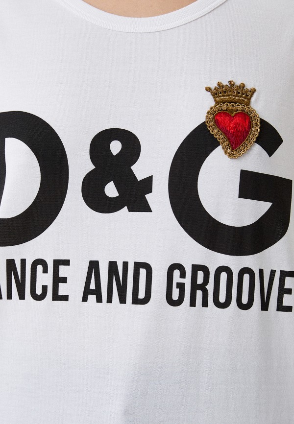 Майка Dolce&Gabbana, цвет: белый, RTLABM505001 — купить в интернет ...