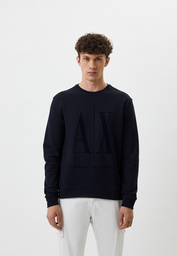 Свитшот Armani Exchange, цвет: синий, RTLABN978501 — купить в интернет ...