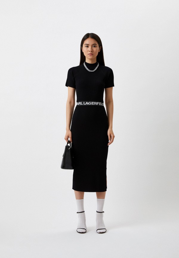 Платье Karl Lagerfeld, цвет: черный, RTLABP070301 — купить в интернет ...