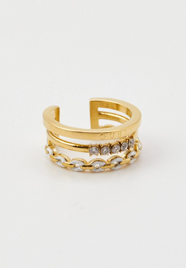 Кольцо Guess, цвет: белый, RTLABP196001 — купить в интернет-магазине Lamoda