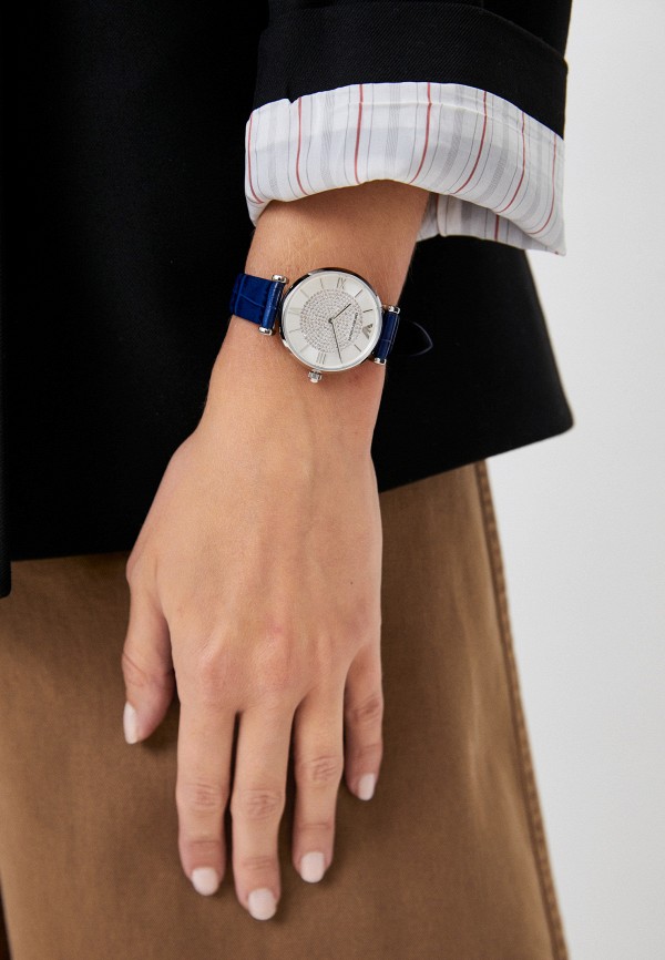 Часы Emporio Armani AR11344, цвет: синий, RTLABP291301 — купить в ...