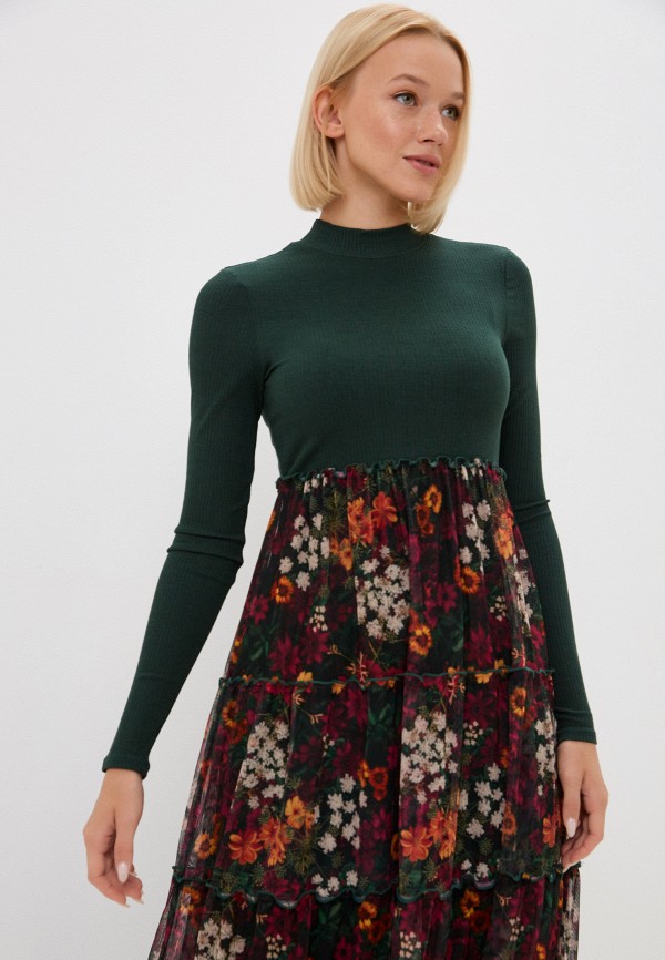Платье Desigual цвет зеленый Rtlabq332501 — купить в интернет