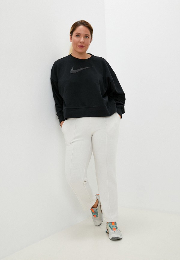 Свитшот Nike W Nk Dry Get Fit Crew Swsh цвет черный Rtlabr130401