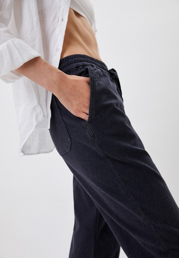 Брюки UNIQLO из ткани джерси, цвет: синий, RTLABW763901 — купить в ...