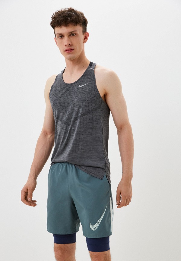 Майка спортивная Nike M NK DFADV TECHKNIT ULTRA TANK, цвет: серый ...