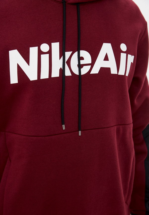 Худи Nike M NSW NIKE AIR HOOD PO FLC NFS, цвет: бордовый, RTLABX783801 ...