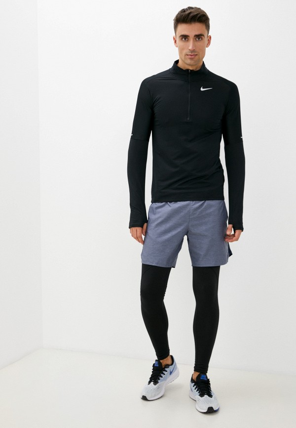 Лонгслив спортивный Nike M NK DF ELMNT TOP HZ NFS, цвет: черный ...