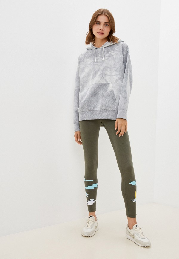 Леггинсы Nike W NSW ICN CLSH TIGHT HR NFS, цвет: хаки, RTLABX786001 ...