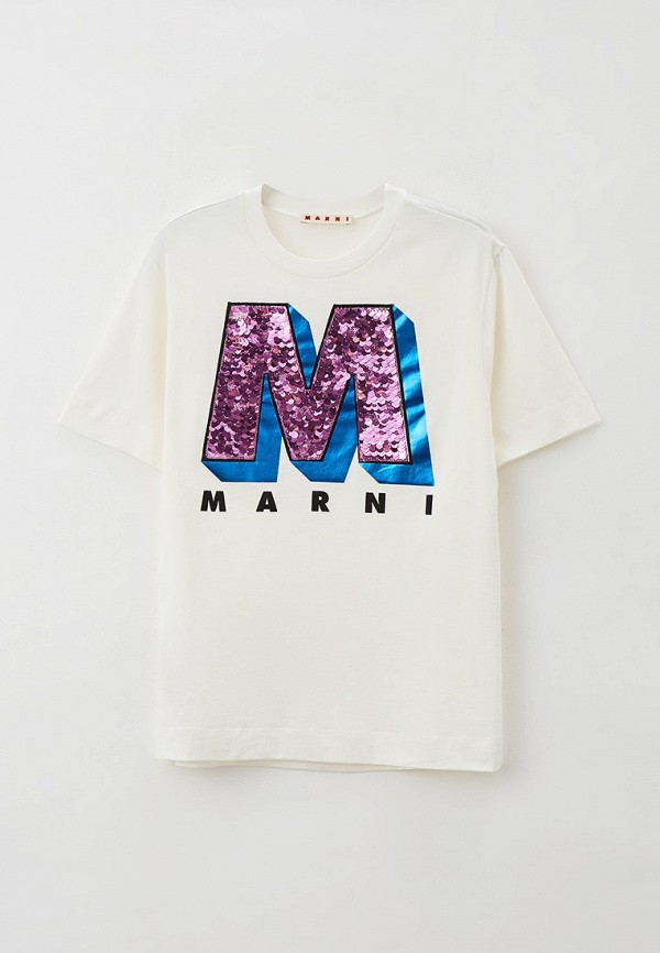 Футболка Marni, цвет: белый, RTLABX881501 — купить в интернет-магазине ...