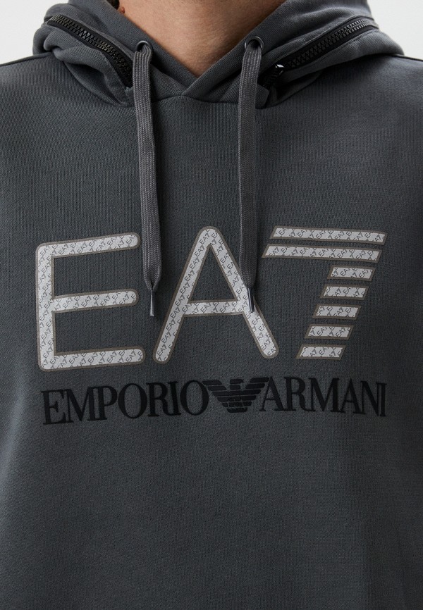 Худи EA7 GRAPHIC SERIES, цвет: серый, RTLABY237201 — купить в интернет ...