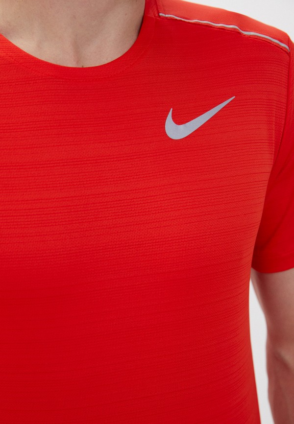 Футболка спортивная Nike M NK DF MILER TOP SS NFS, цвет: красный ...