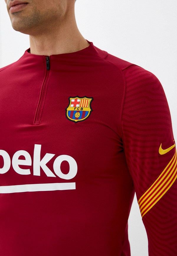 Лонгслив спортивный Nike FCB M NK DRY STRK DRIL TOP, цвет: бордовый ...