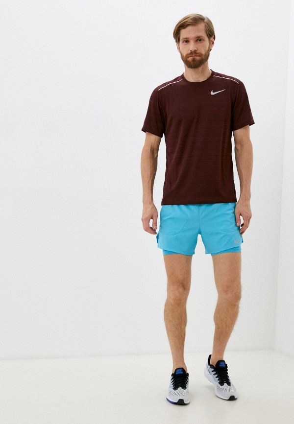 Шорты спортивные Nike M NK DF FLX STRD 2IN1 SHRT 5IN, цвет: голубой ...
