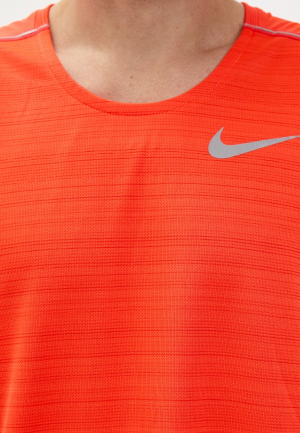 Майка спортивная Nike M NK DF MILER TANK NFS, цвет: оранжевый ...