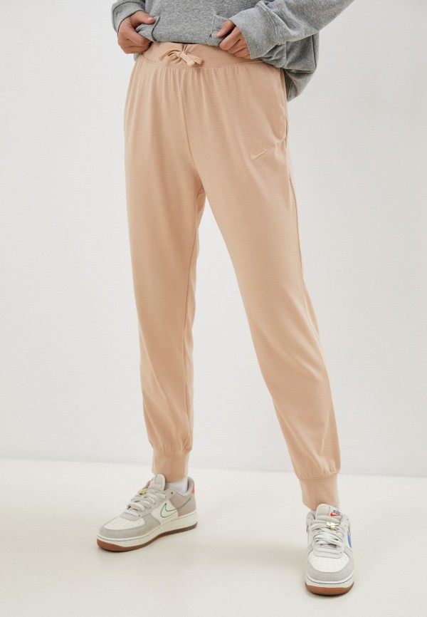 Брюки спортивные Nike W Nsw Pant Jrsy Nfs цвет бежевый Rtlaby519602