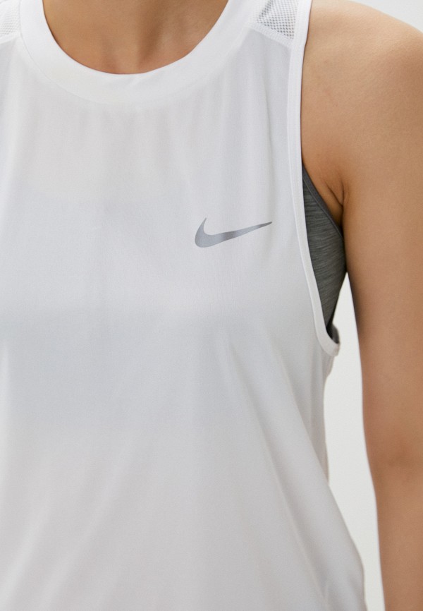 Майка спортивная Nike W NK DRY MILER TANK NFS, цвет: белый ...