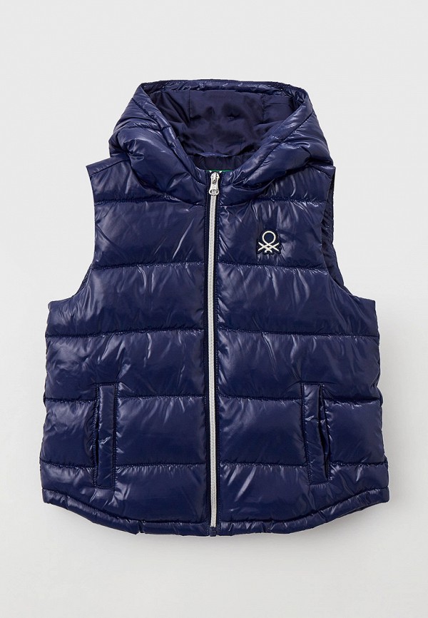 Жилет утепленный United Colors of Benetton, цвет: синий, RTLABY655401 ...