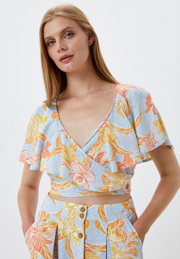 Топ Roxy CLEAR SKIES, цвет: голубой, RTLABY687601 — купить в интернет ...