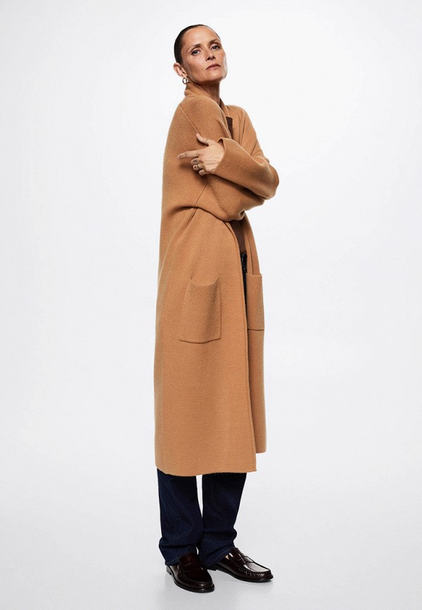 Кардиган Mango RINGO, цвет: коричневый, RTLABY896201 — купить в ...