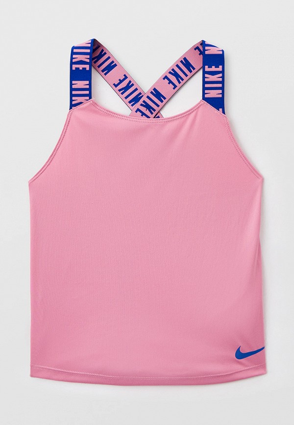 Майка спортивная Nike G NK DF TANK ELASTIKA NFS, цвет: розовый ...