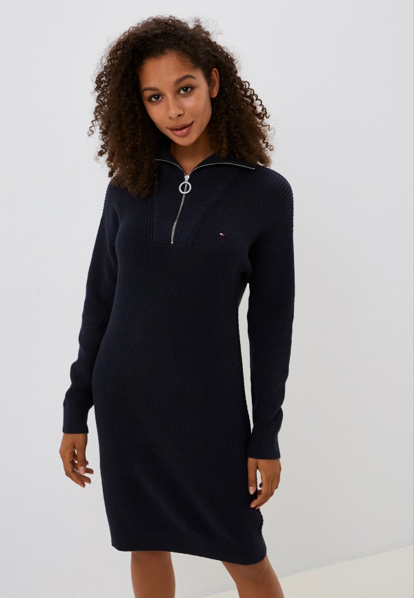 Платье Tommy Hilfiger, цвет: синий, RTLABZ522001 — купить в интернет ...