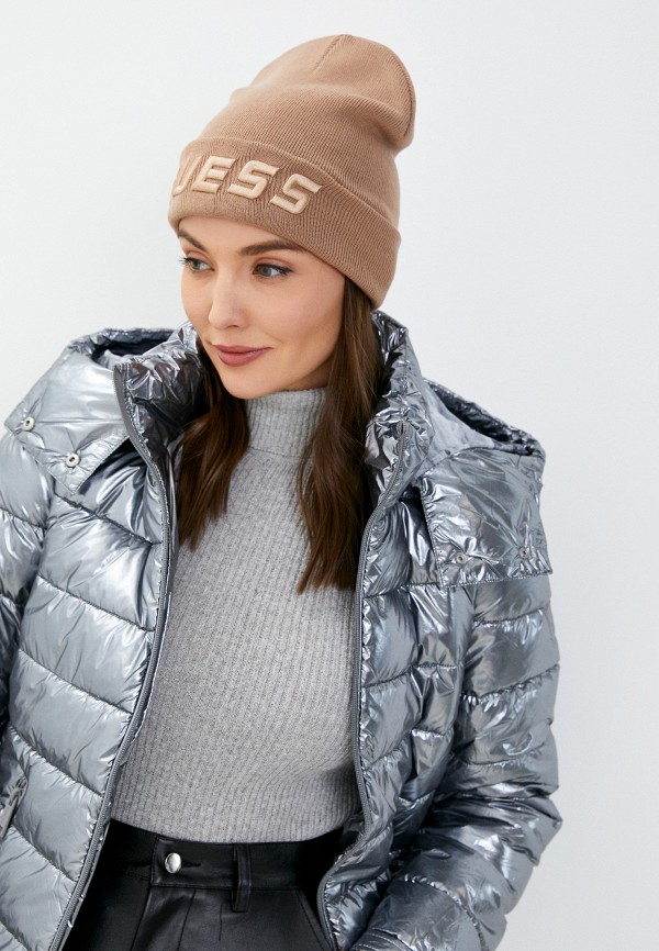Шапка Guess BEANIE, цвет: коричневый, RTLABZ622201 — купить в интернет ...