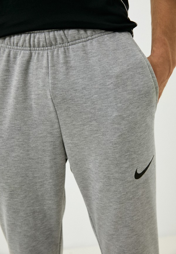 Брюки спортивные Nike M Nk Df Pant Taper Fleece Nfs цвет серый