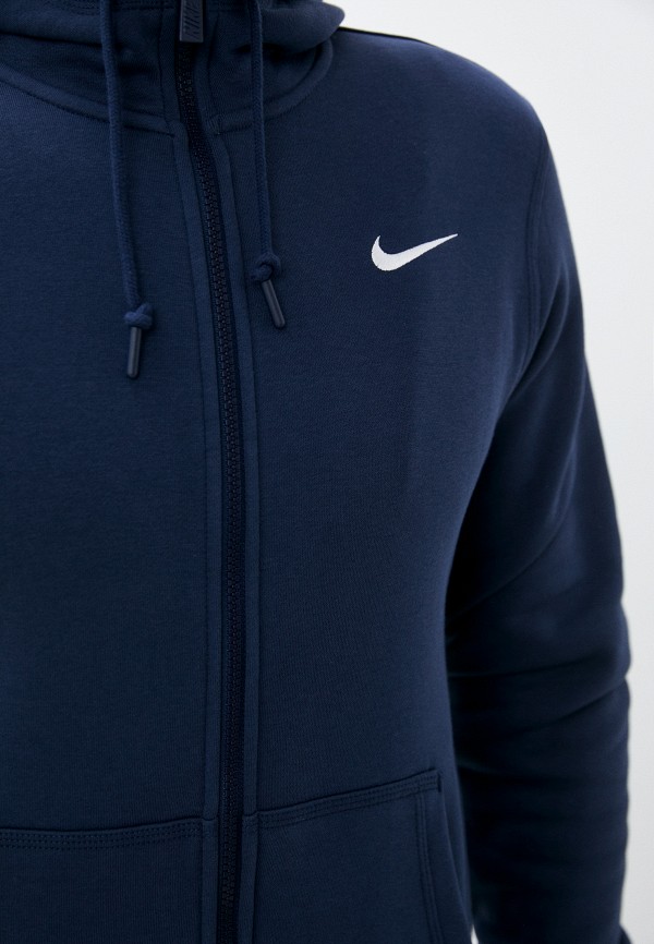 Толстовка Nike NIKE CLUB FZ HOODY SWOOSH-NFS, цвет: синий, RTLABZ798301 ...