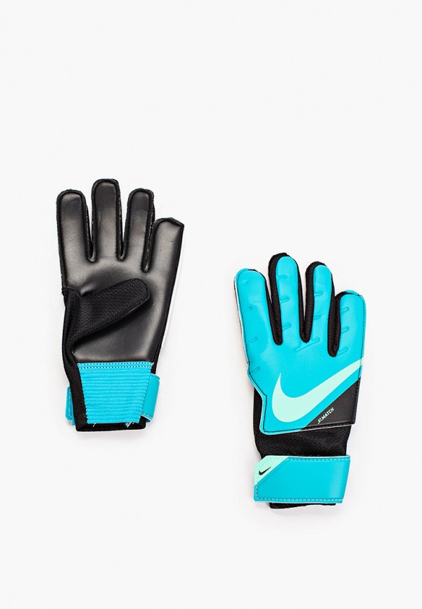 Перчатки вратарские Nike NK GK MATCH JR - FA20, цвет: голубой ...