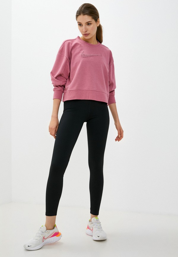 Свитшот Nike W NK DF GET FIT CREW SWSH NFS, цвет: розовый, RTLABZ828701 ...