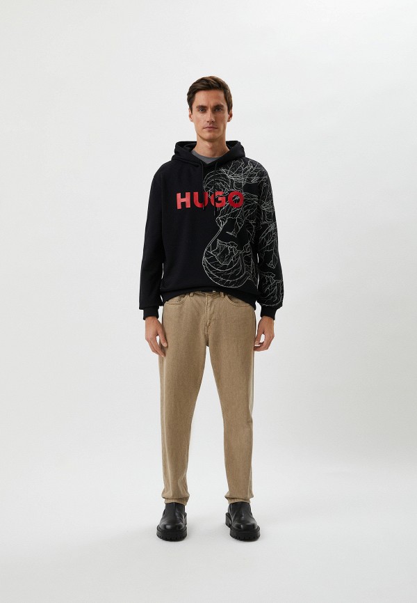 Худи Hugo, цвет: черный, RTLACA235301 — купить в интернет-магазине Lamoda
