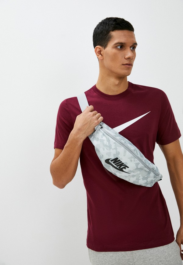Сумка поясная Nike NK HERITAGE HIP PACK - AOP2, цвет: серый ...