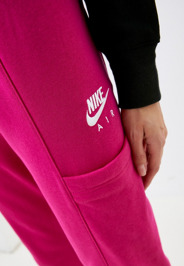Брюки спортивные Nike W Nsw Air Pant Flc Mr Nfs цвет фуксия