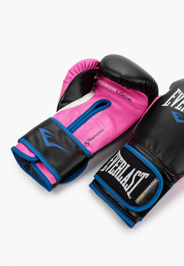 Перчатки боксерские Everlast Powerlock, цвет: черный, RTLACC582801 ...