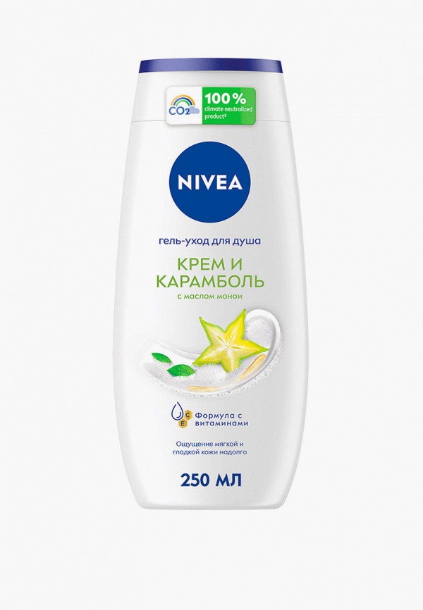 Гель для душа Nivea КРЕМ И КАРАМБОЛЬ, с маслом Монои и витаминами С и Е ...