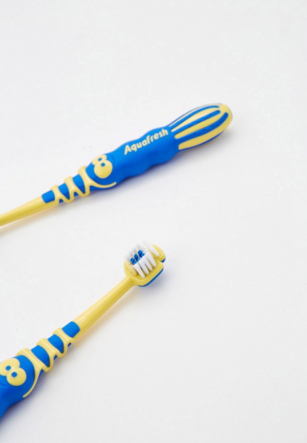 Зубные щетки 2 шт. Aquafresh МОЙ ПЕРВЫЙ ЗУБИК (2 шт), цвет: синий ...