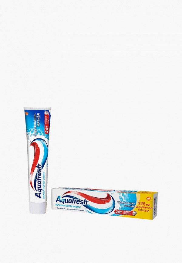 Зубная паста Aquafresh ОСВЕЖАЮЩЕ-МЯТНАЯ, 2 шт. х 125 мл, цвет ...