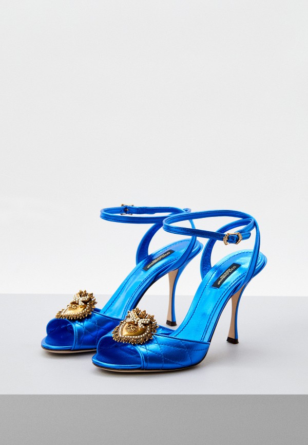 Босоножки Dolce&Gabbana, цвет: синий, RTLACE062301 — купить в интернет ...