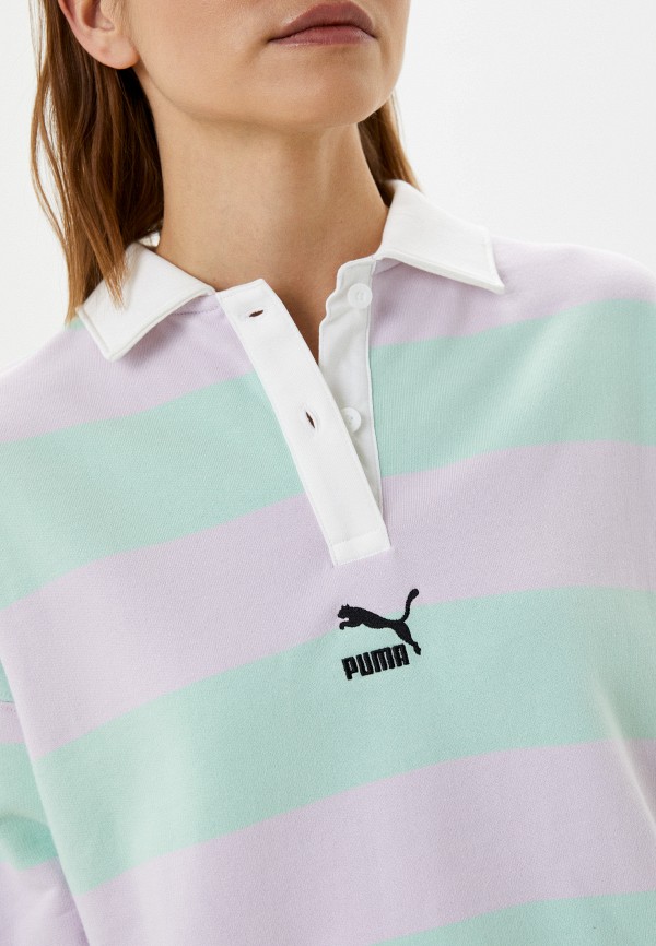 Поло PUMA SWxP Striped Longsleeve Polo TR, цвет: мультиколор ...