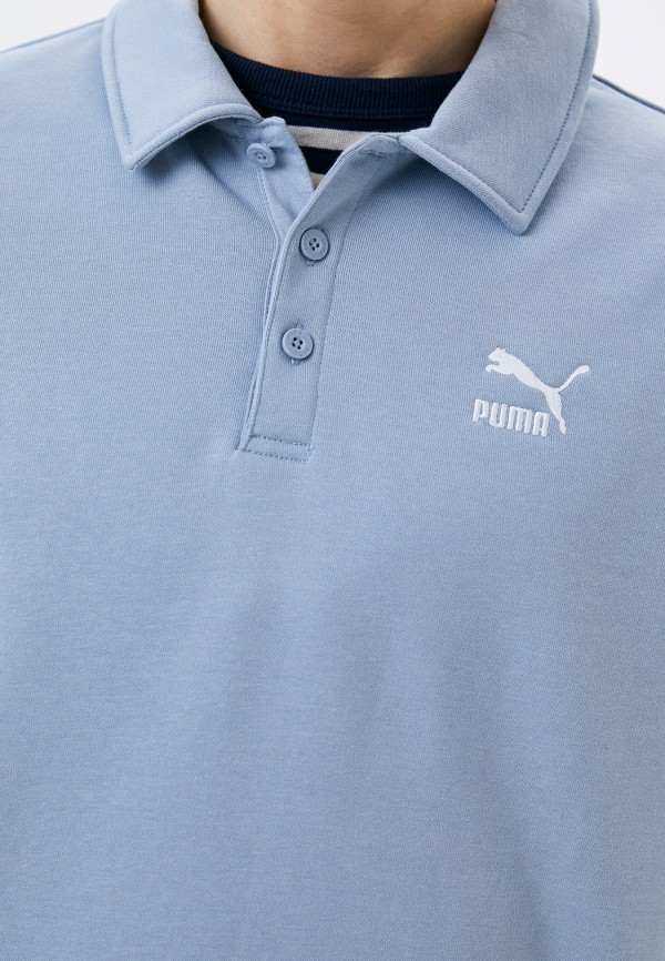 Поло PUMA Classics Polo Crew FL, цвет: голубой, RTLACE281201 — купить в ...