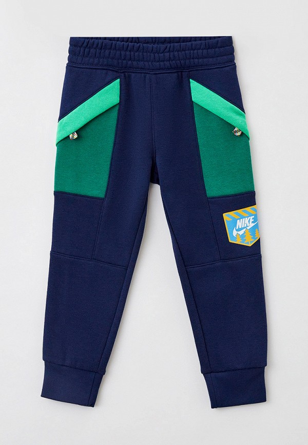 Брюки спортивные Nike B Nsw Great Outdoors Flc Pant Ps цвет синий