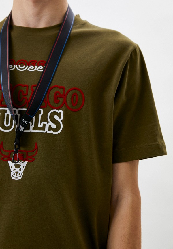 Футболка и брелок Boss NBA CHICAGO BULLS, цвет: хаки, RTLACE532101 ...
