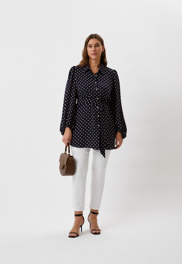 Блуза Persona by Marina Rinaldi FIAMMA, цвет: синий, RTLACF218001 ...