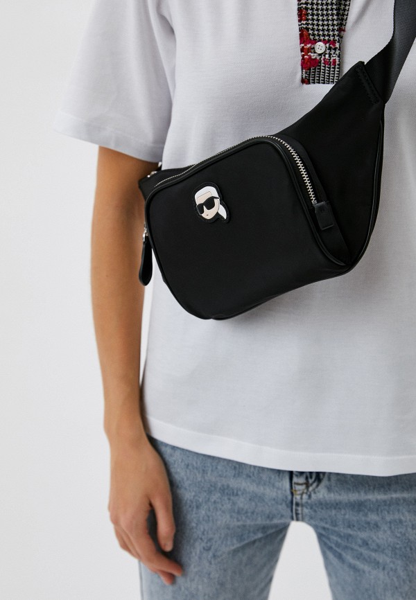 Сумка поясная Karl Lagerfeld IKONIK, цвет: черный, RTLACF443601 ...