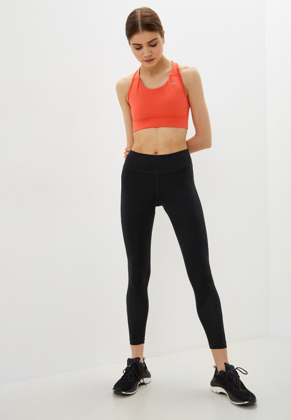 Топ спортивный Reebok RE BRA, цвет: коралловый, RTLACG293601 — купить в ...