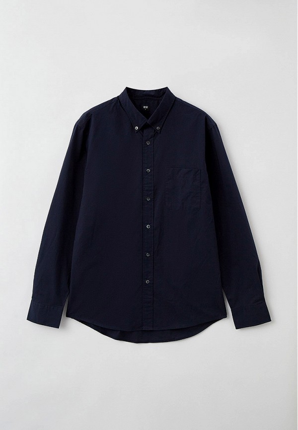 Рубашка UNIQLO из экстратонкого хлопка, цвет: синий, RTLACG467902 ...