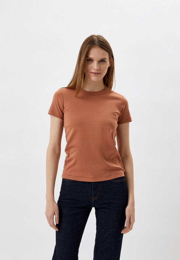 Футболка UNIQLO Uniqlo U, цвет: коричневый, RTLACG564101 — купить в ...