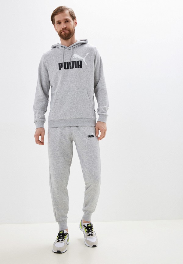 Брюки спортивные PUMA ESS+ 2 Col Logo Pants TR cl Light Gray H, цвет ...